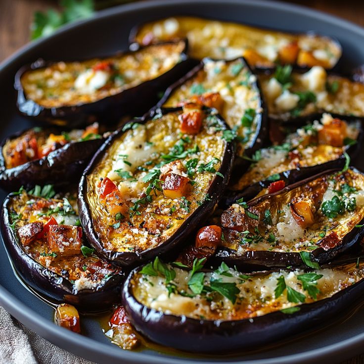 Auberginen mit Feta und Tomaten aus dem Ofen – ein Genuss für die Sinne ...